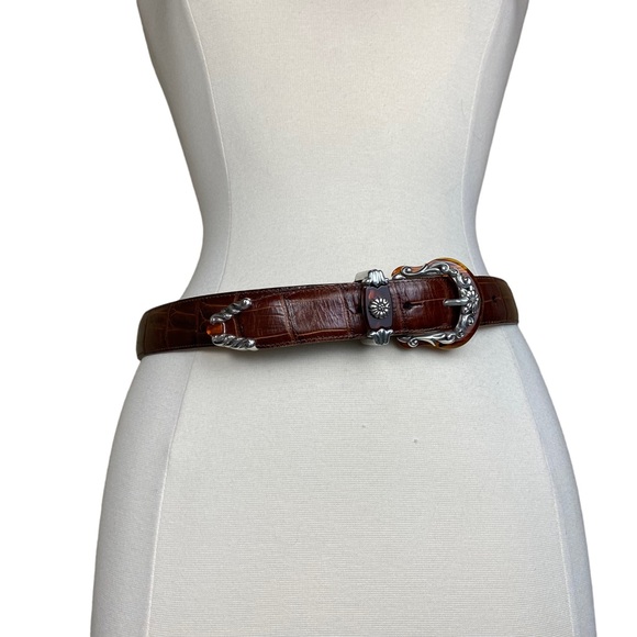 Brighton | Accessories | Vintage Brighton Embossed Leather Tortoise ...